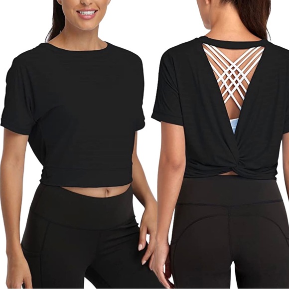 Tops | Backless Yoga Top | Poshmark